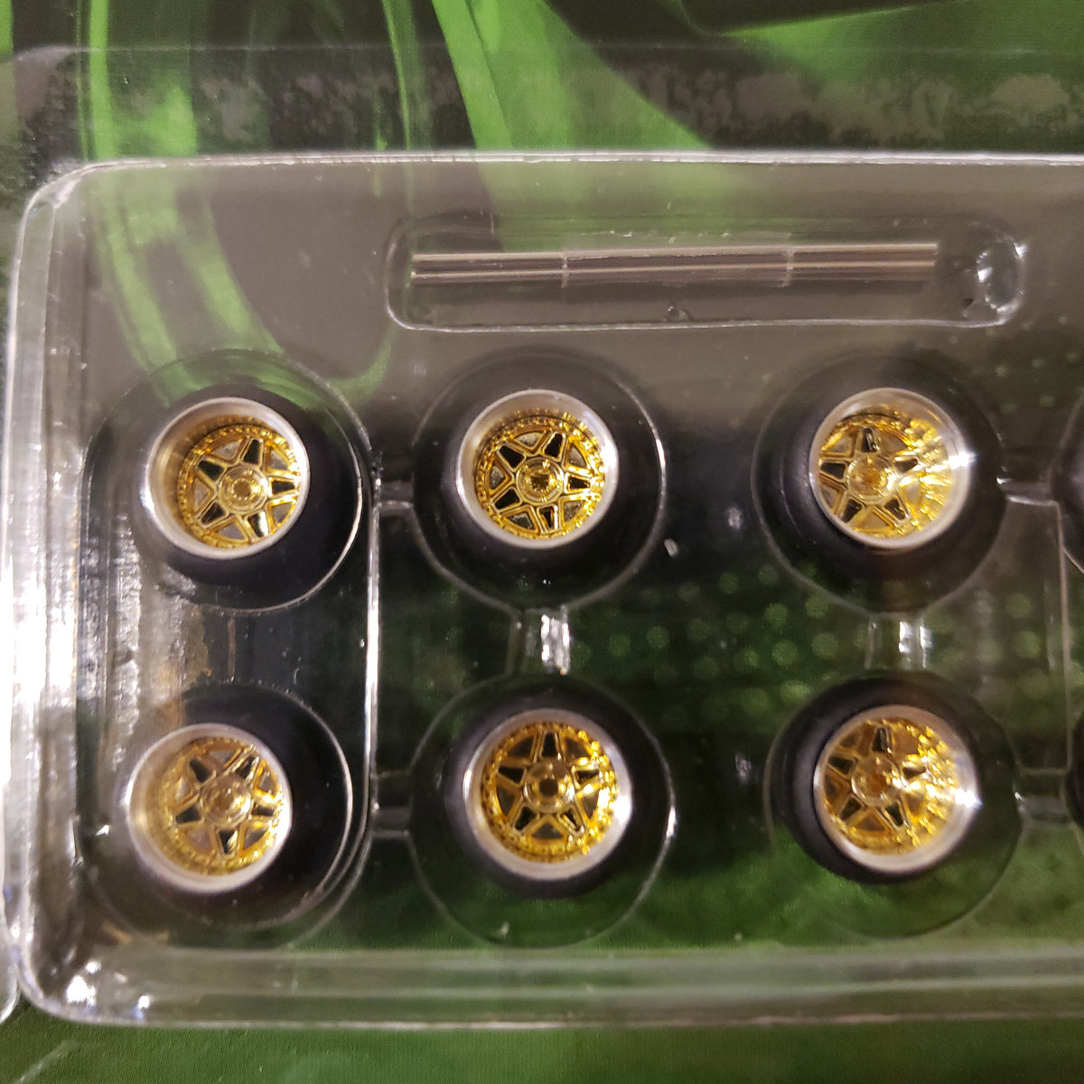 All same size 10mm LODC wheels Hollow Star Chrome rim Gold insert S1-3 ...